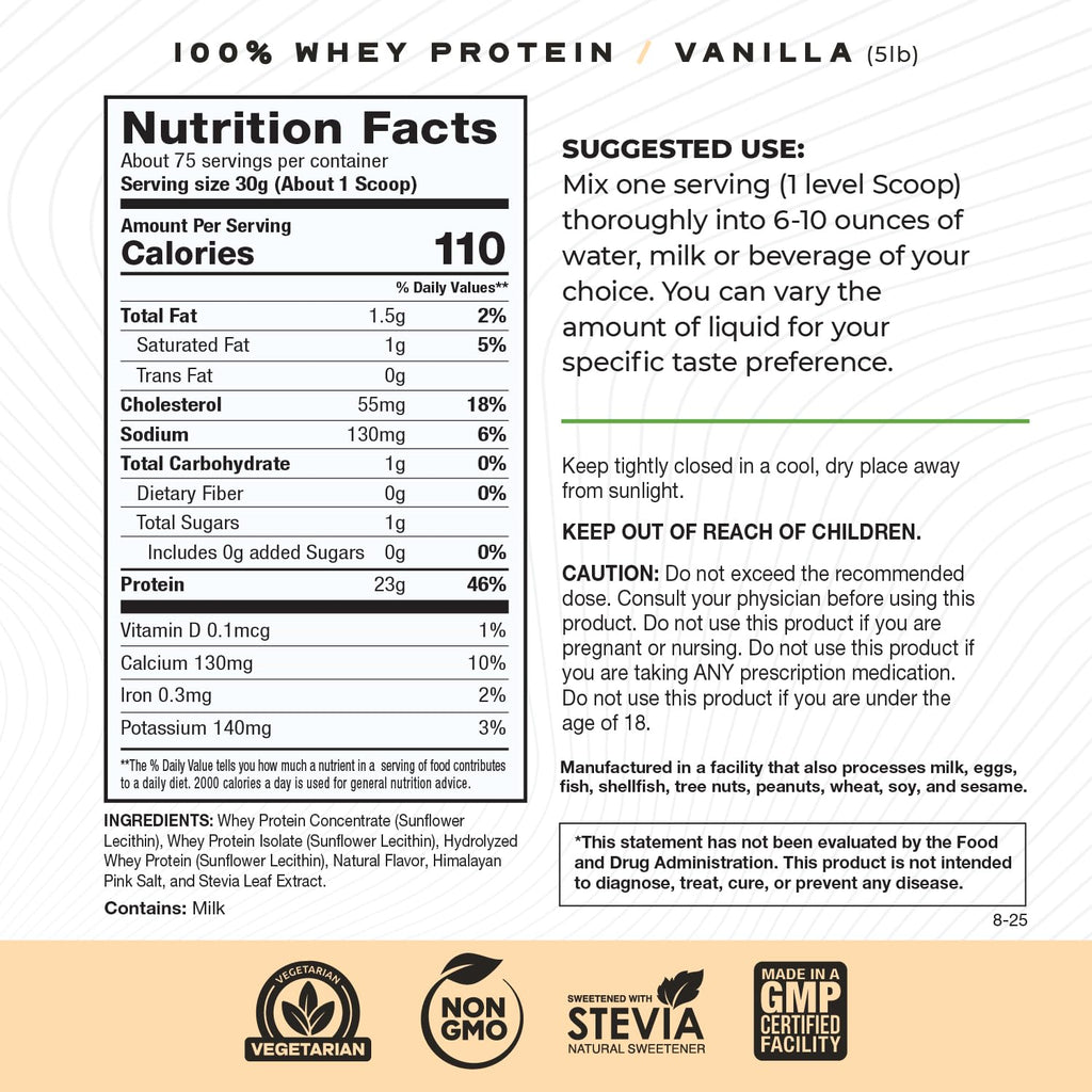 100% grass fed whey protein blend