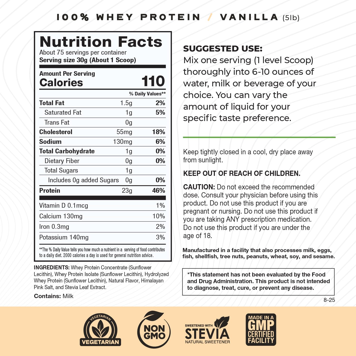 100% grass fed whey protein blend