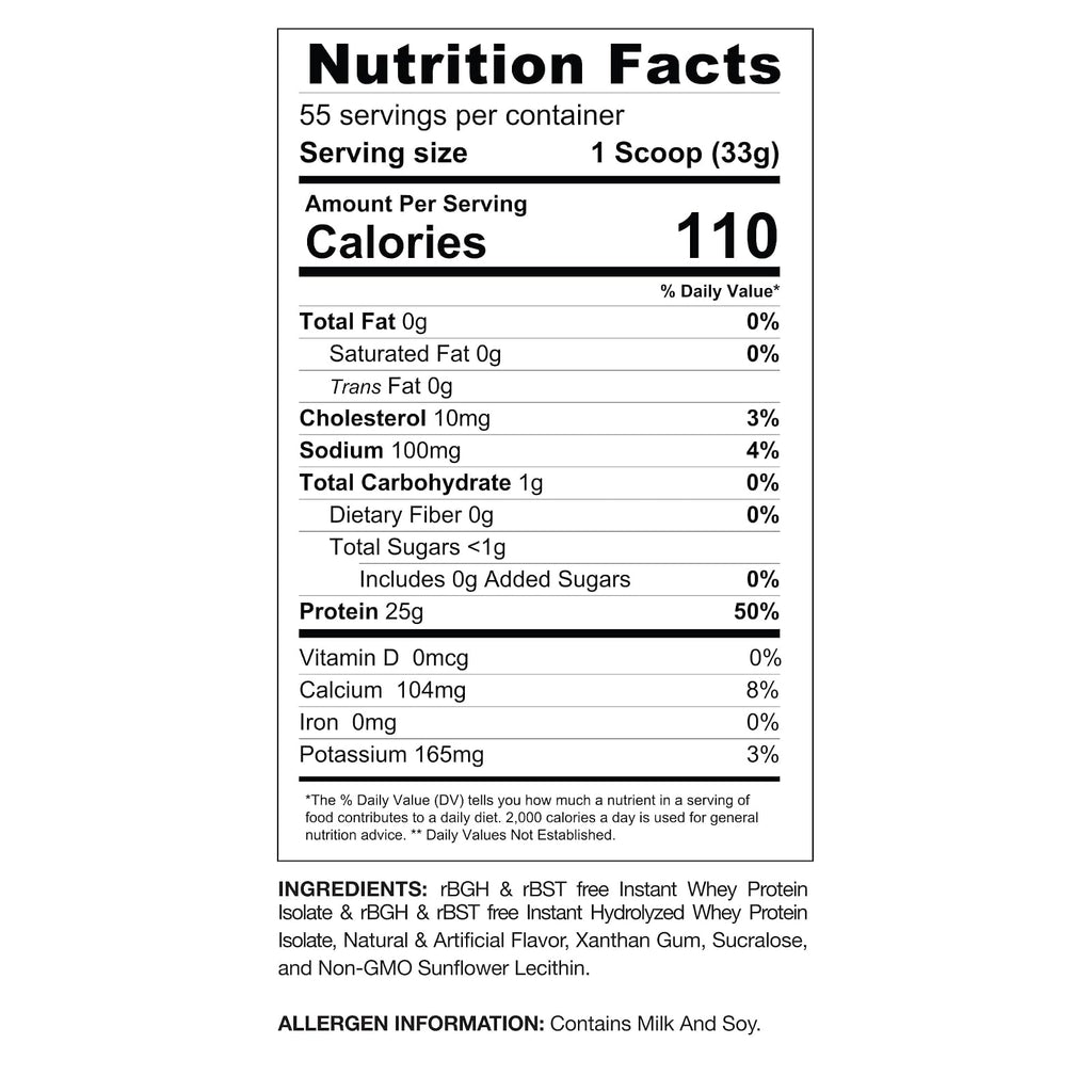 100% hydrolyzed whey protein isolate