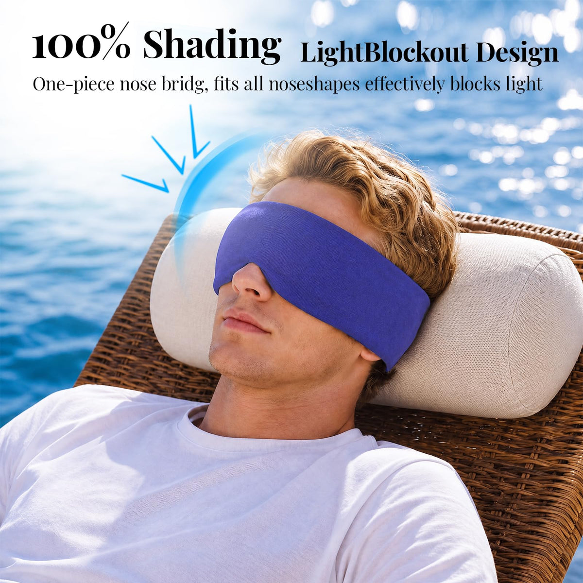 100% light blocking eye mask for sleep