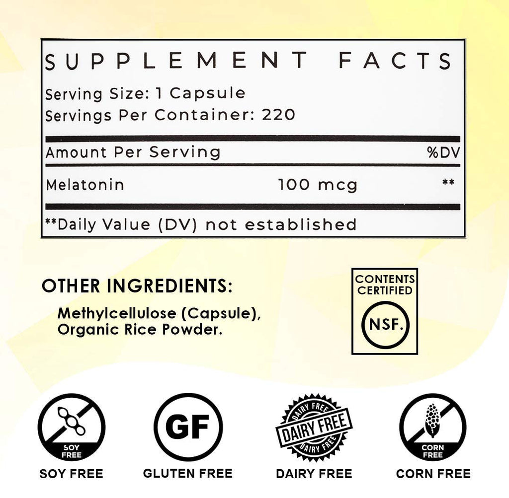 100 mcg melatonin for relaxation