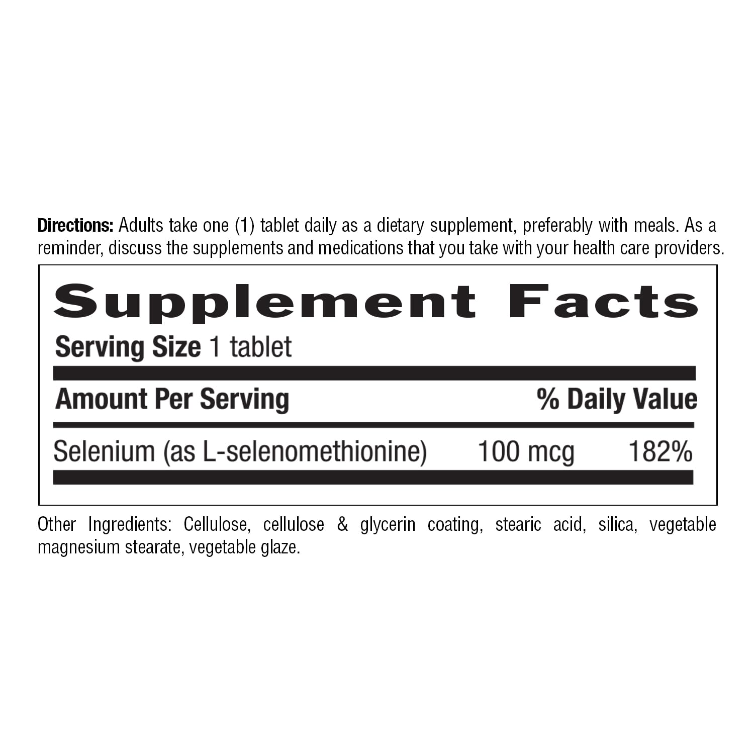100 mcg selenium for immune support