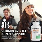 100 mcg Vitamin D3 K2 supplement