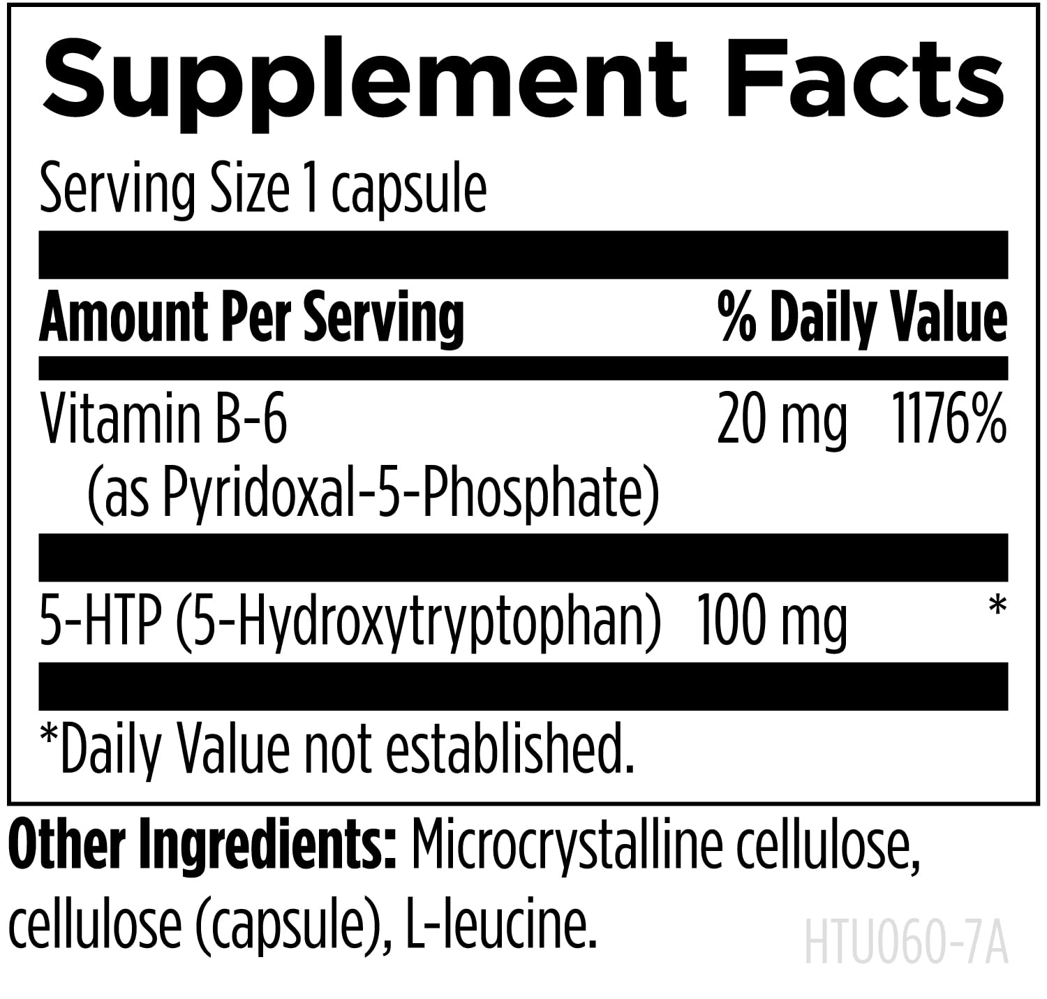 100 mg 5-HTP capsules