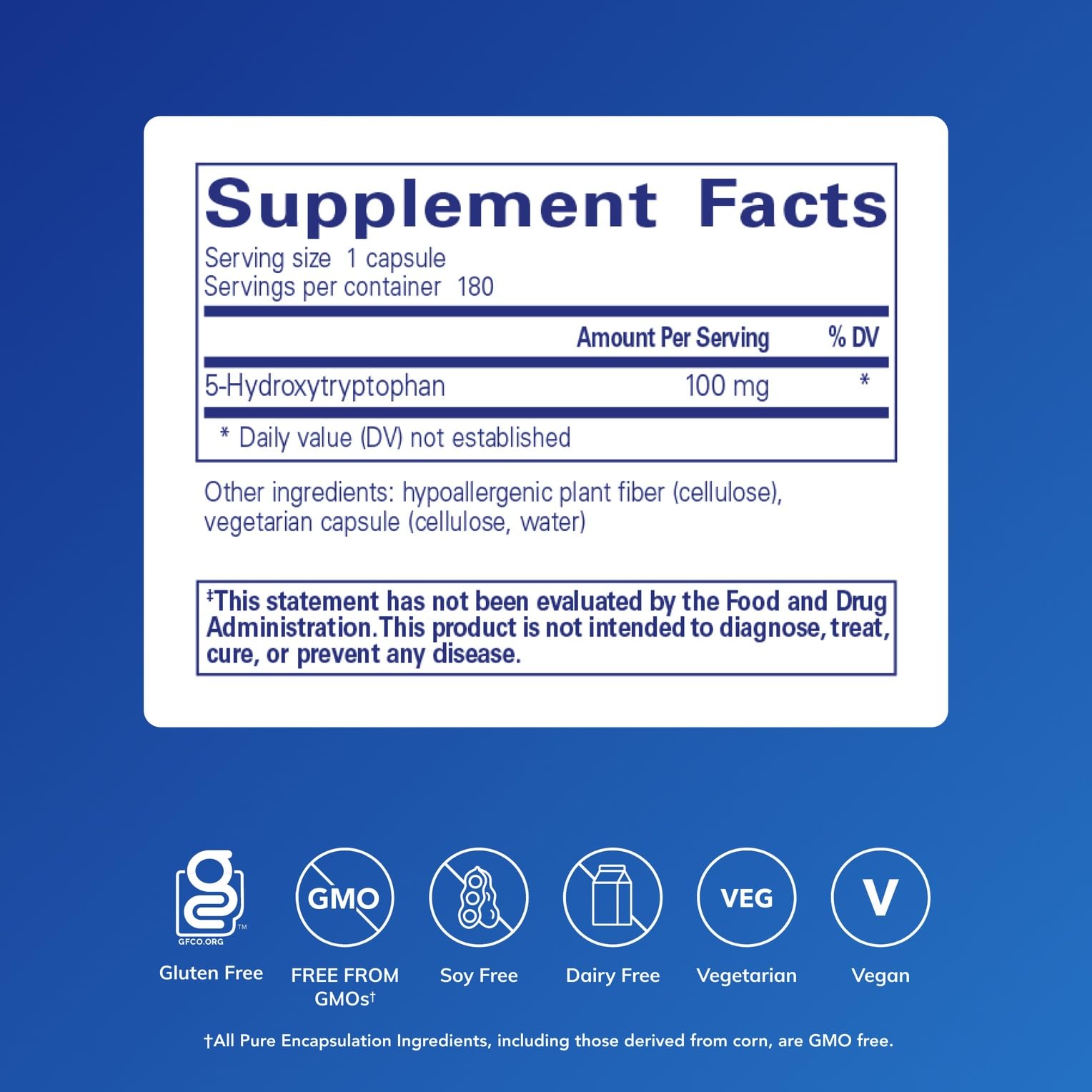 100 mg 5-HTP for emotional wellness