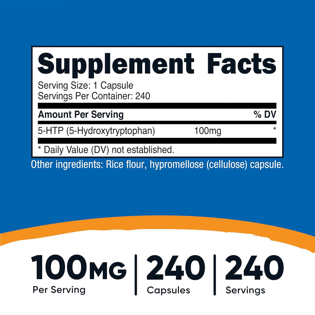 100 mg 5-HTP for mood support