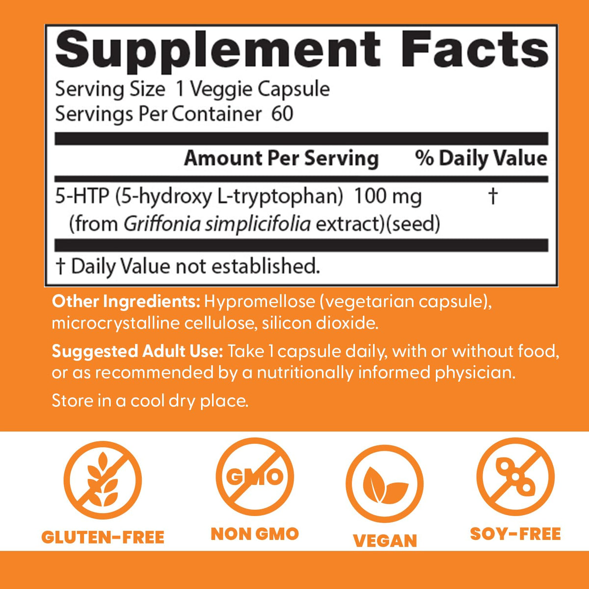 100 mg 5-HTP for relaxation