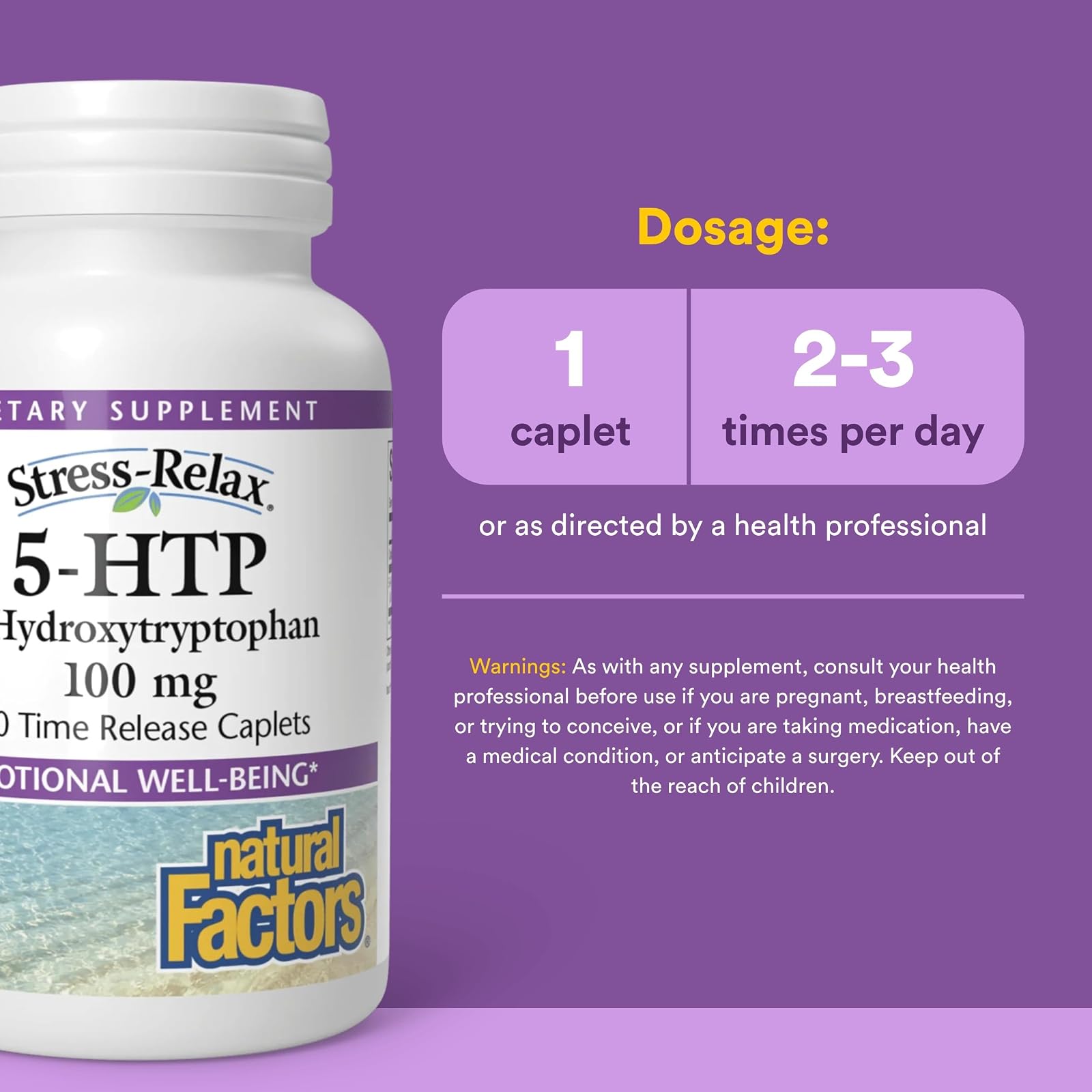 100 mg 5-HTP for stress relief