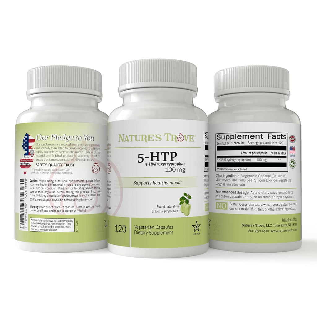 100 mg 5-HTP mood support supplement