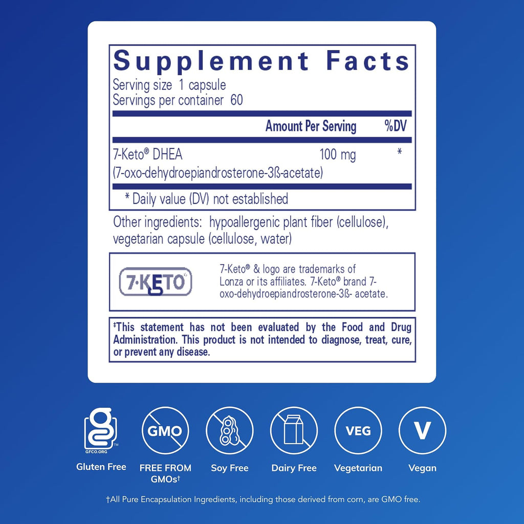 100 mg 7-Keto DHEA for vitality