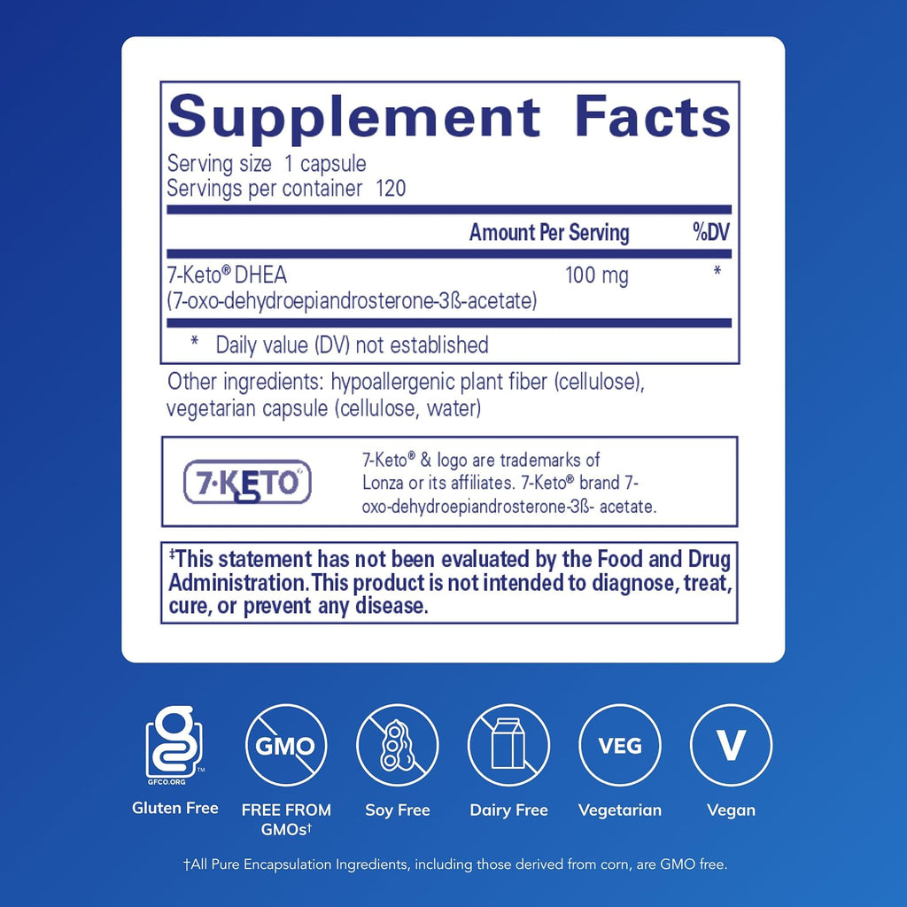 100 mg 7-Keto DHEA supplement benefits