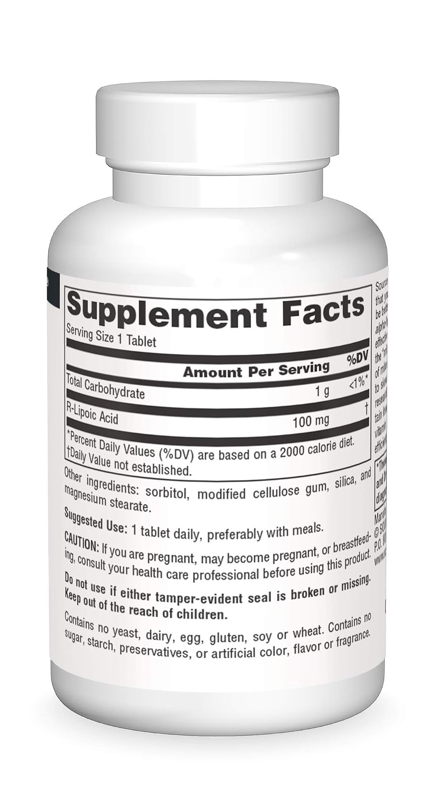 100 mg alpha lipoic acid dosage