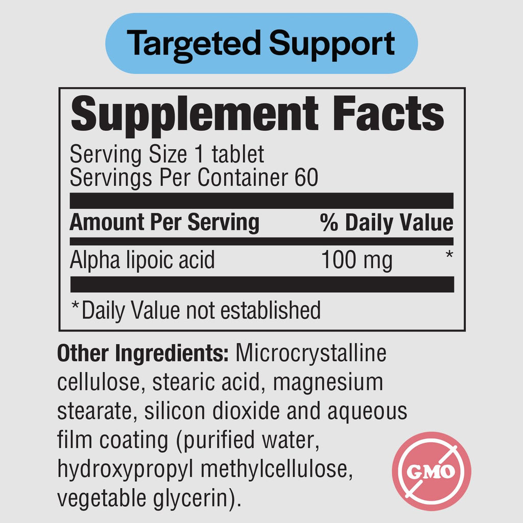 100 mg alpha lipoic acid supplement
