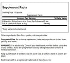 100 mg Alpha Lipoic Acid supplement