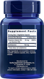 100 mg Benfotiamine for energy support