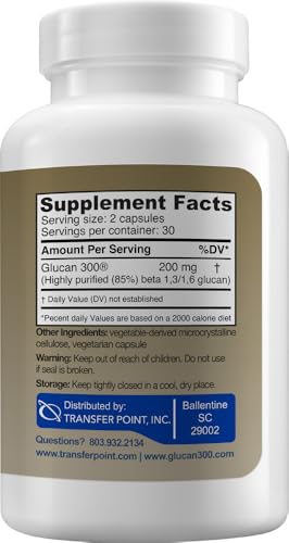 100 mg beta 1,3D glucan capsules