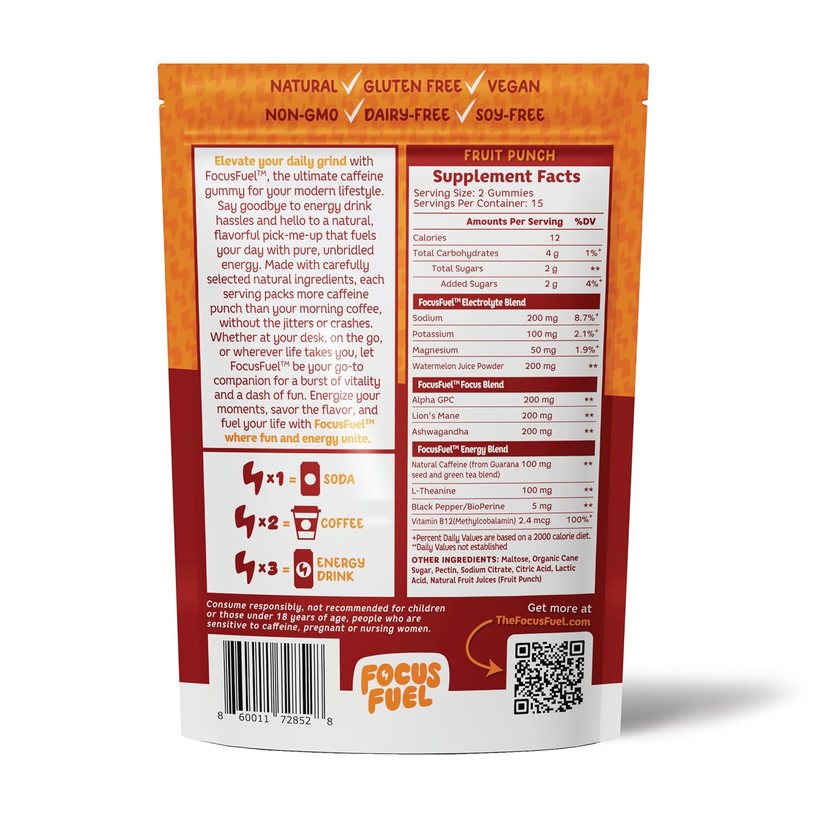 100 mg caffeine energy chews