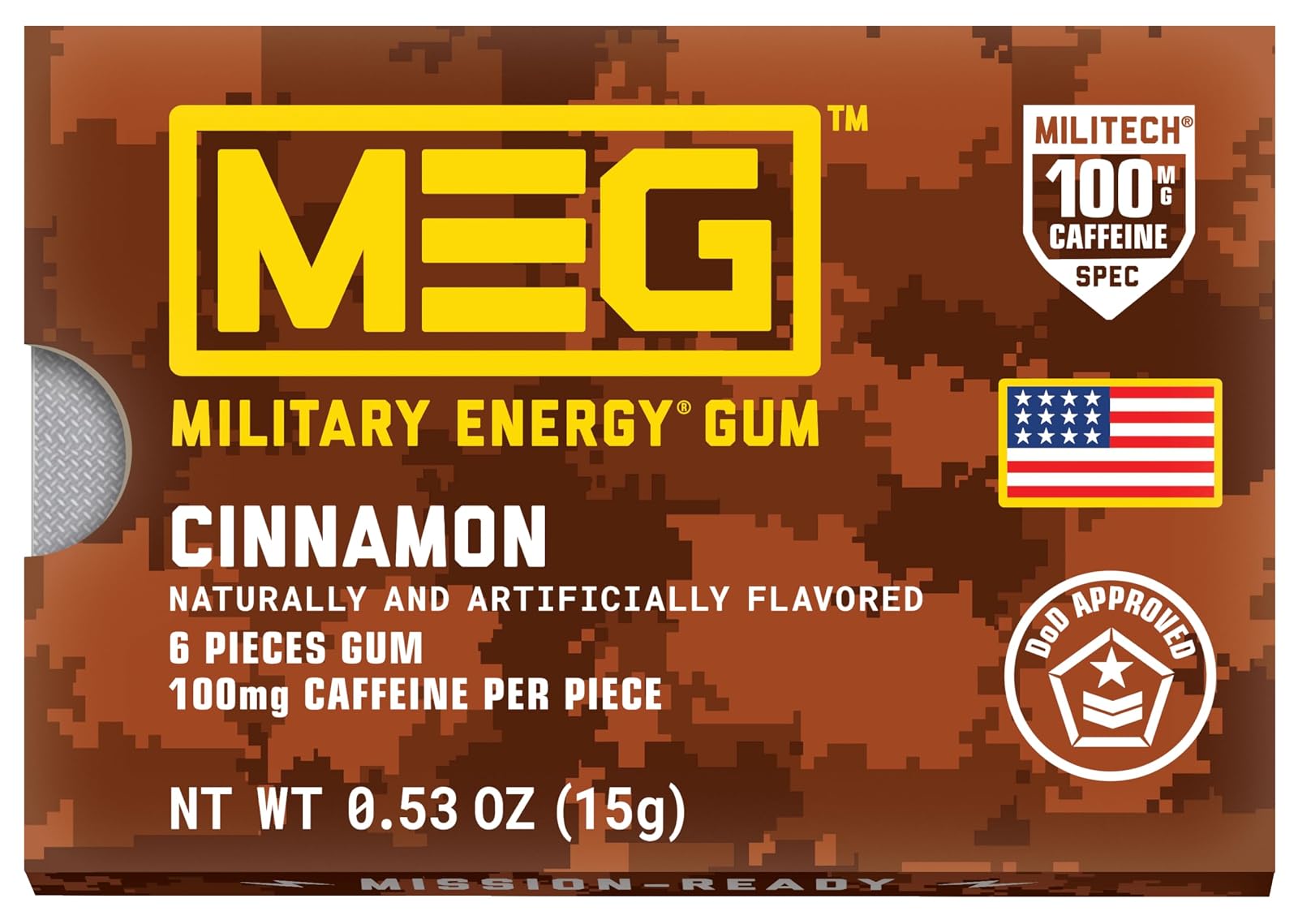 100 mg caffeine energy gum for athletes