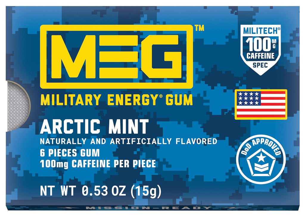 100 mg caffeine energy gum packs