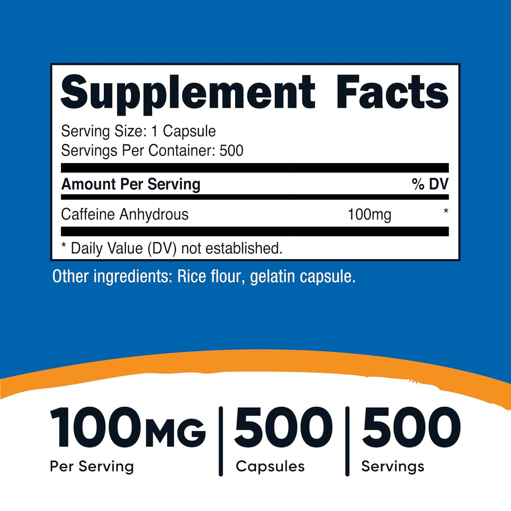 100 mg caffeine multivitamin capsules