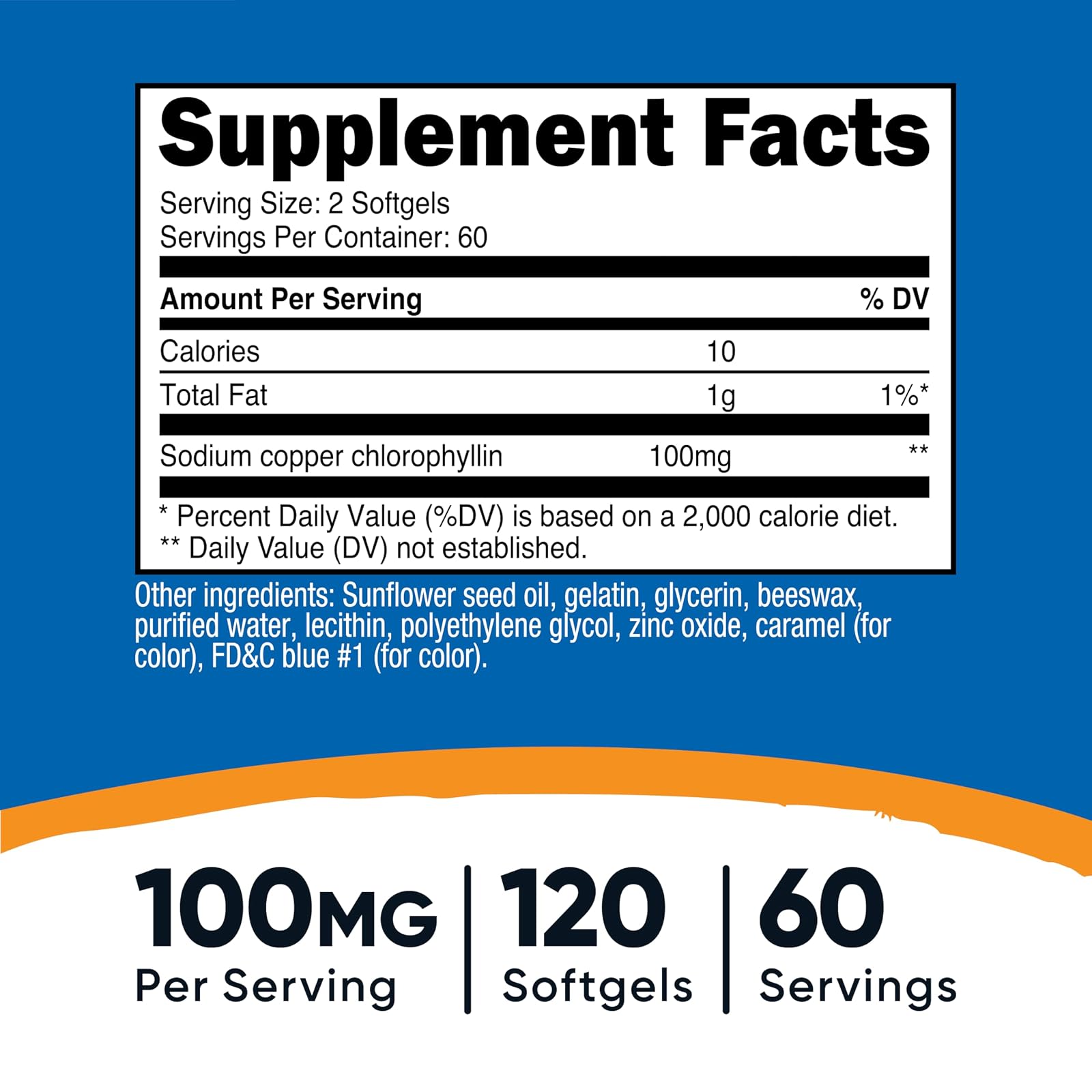 100 mg chlorophyll for digestive health