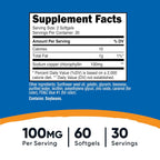 100 mg chlorophyll for digestive health
