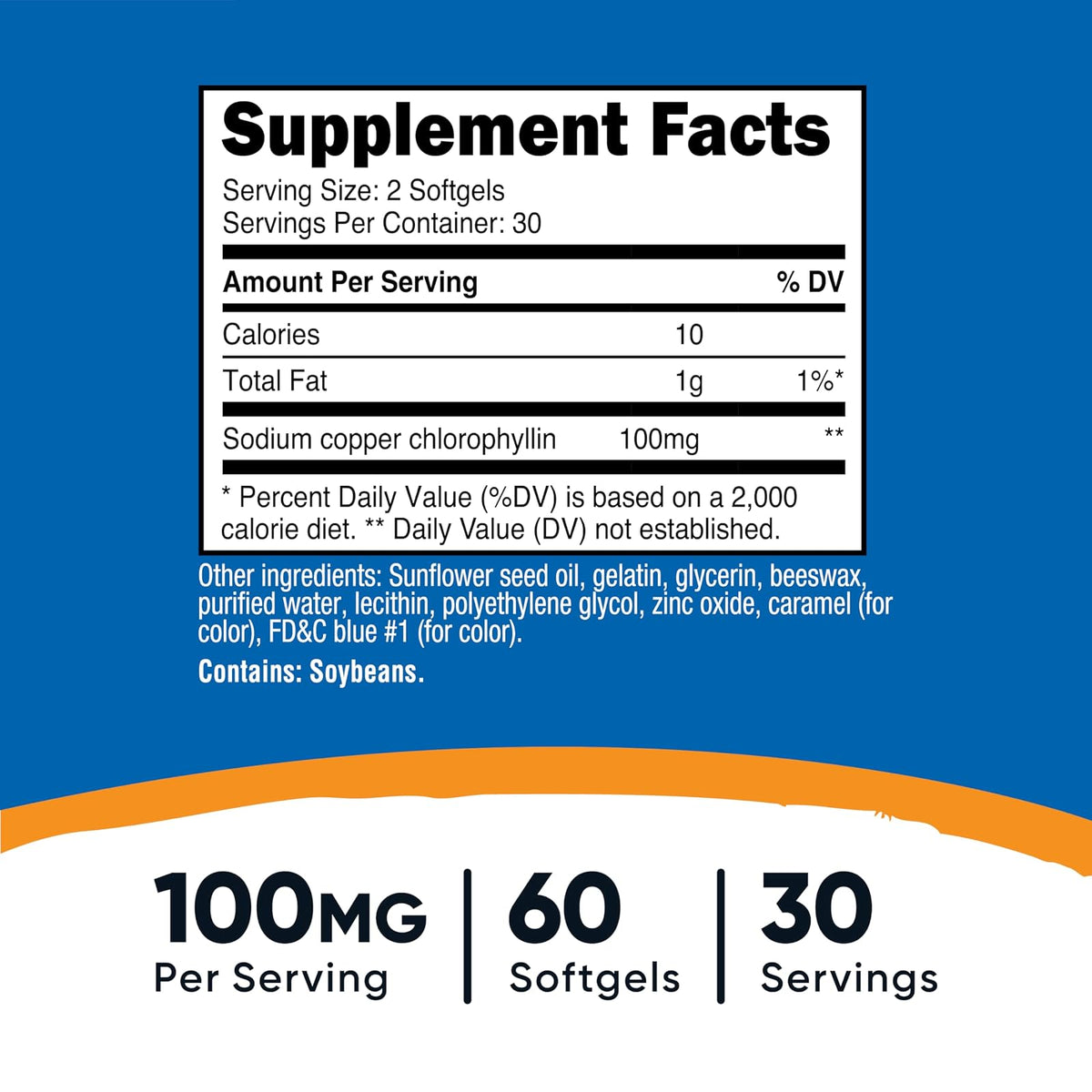 100 mg chlorophyll for digestive health