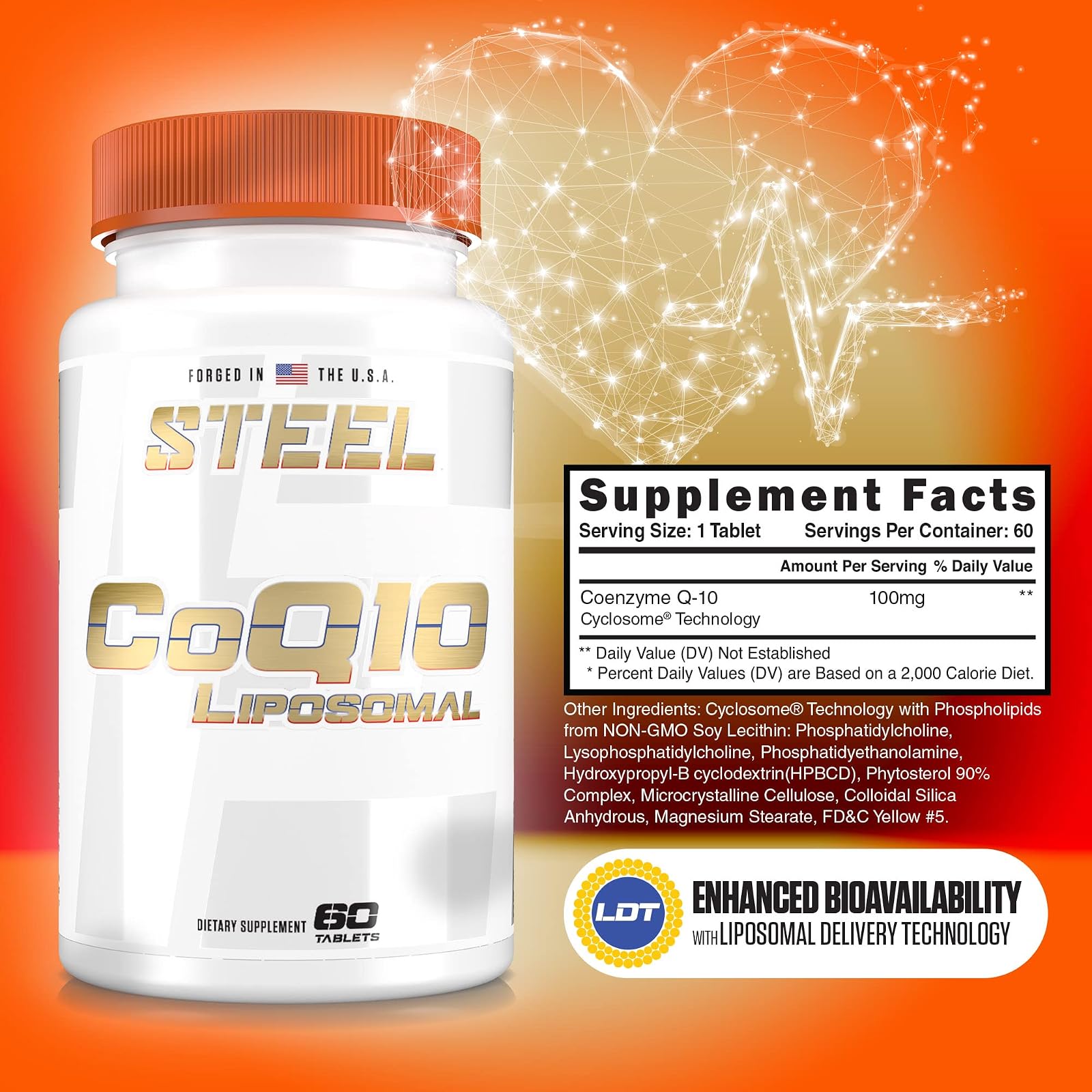 100 mg CoQ10 for energy support