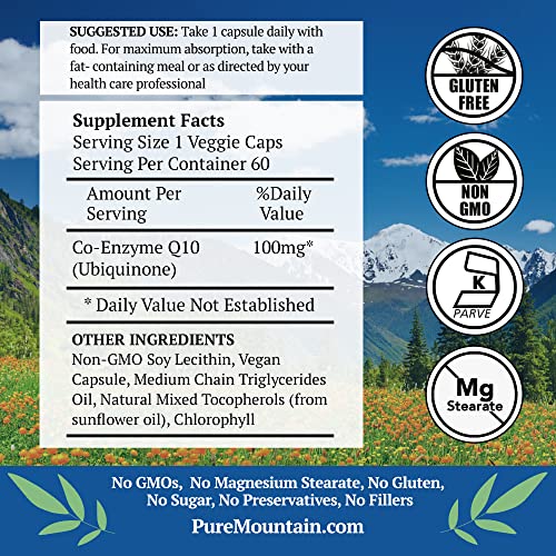 100 mg CoQ10 for energy support