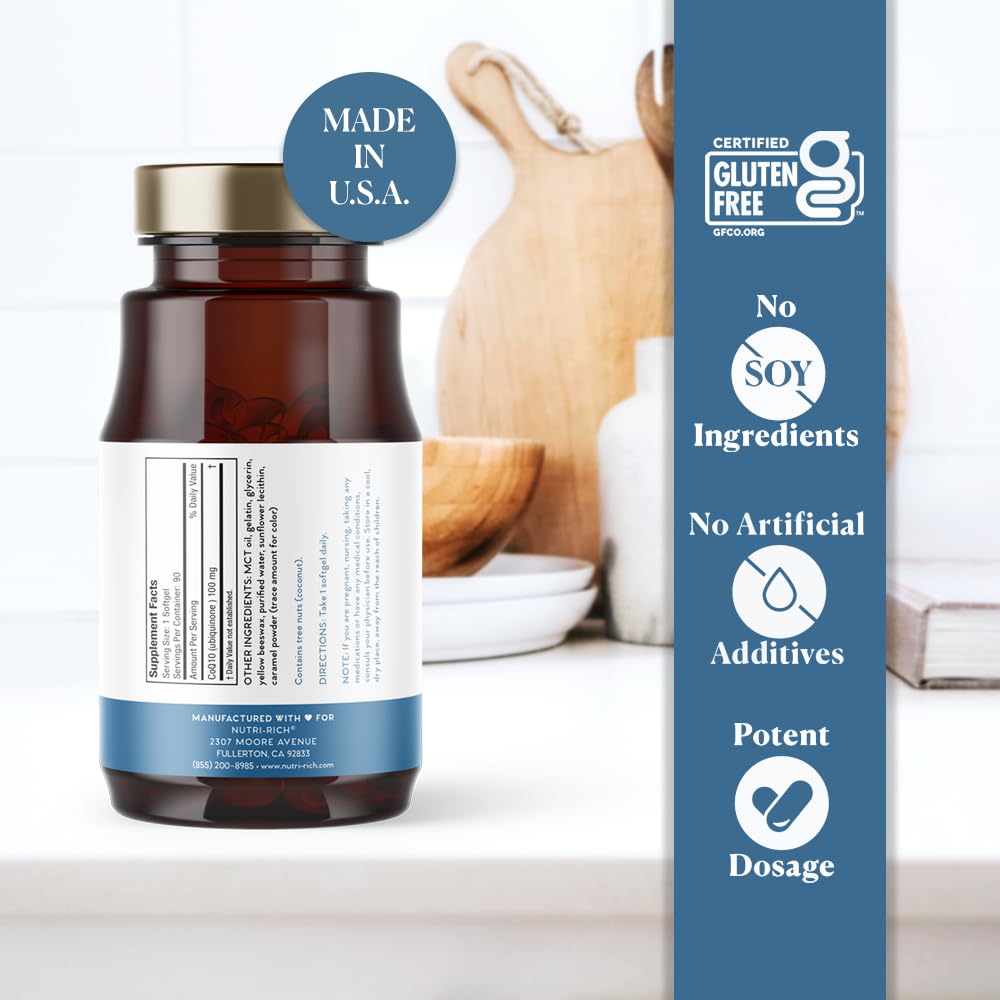 100 mg CoQ10 for energy