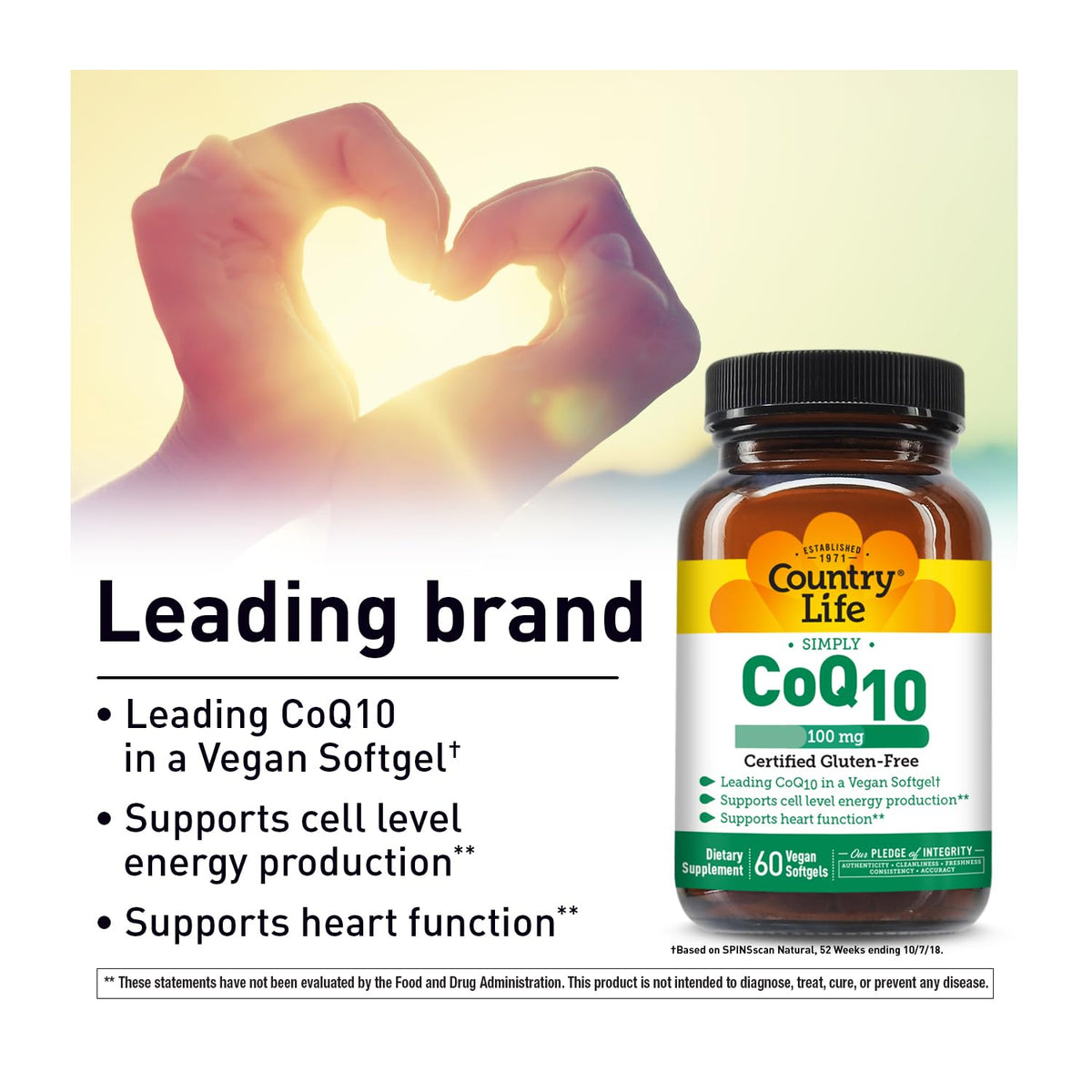 100 mg CoQ10 for heart health