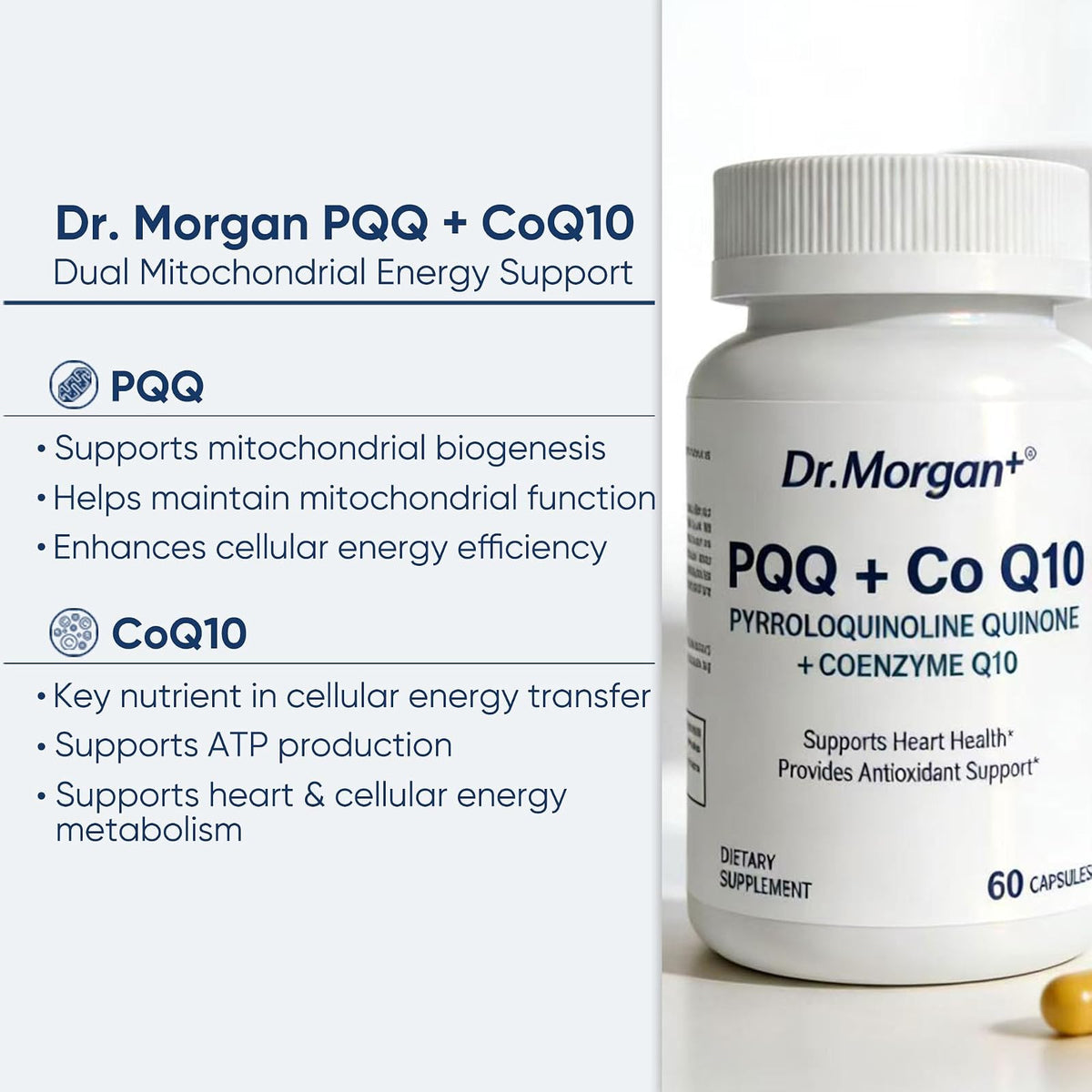 100 mg CoQ10 heart health supplement