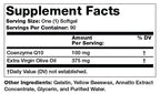 100 mg CoQ10 supplement for energy support