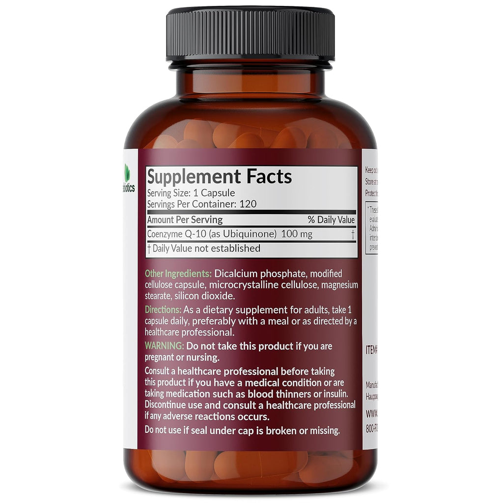 100 MG CoQ10 supplement for energy