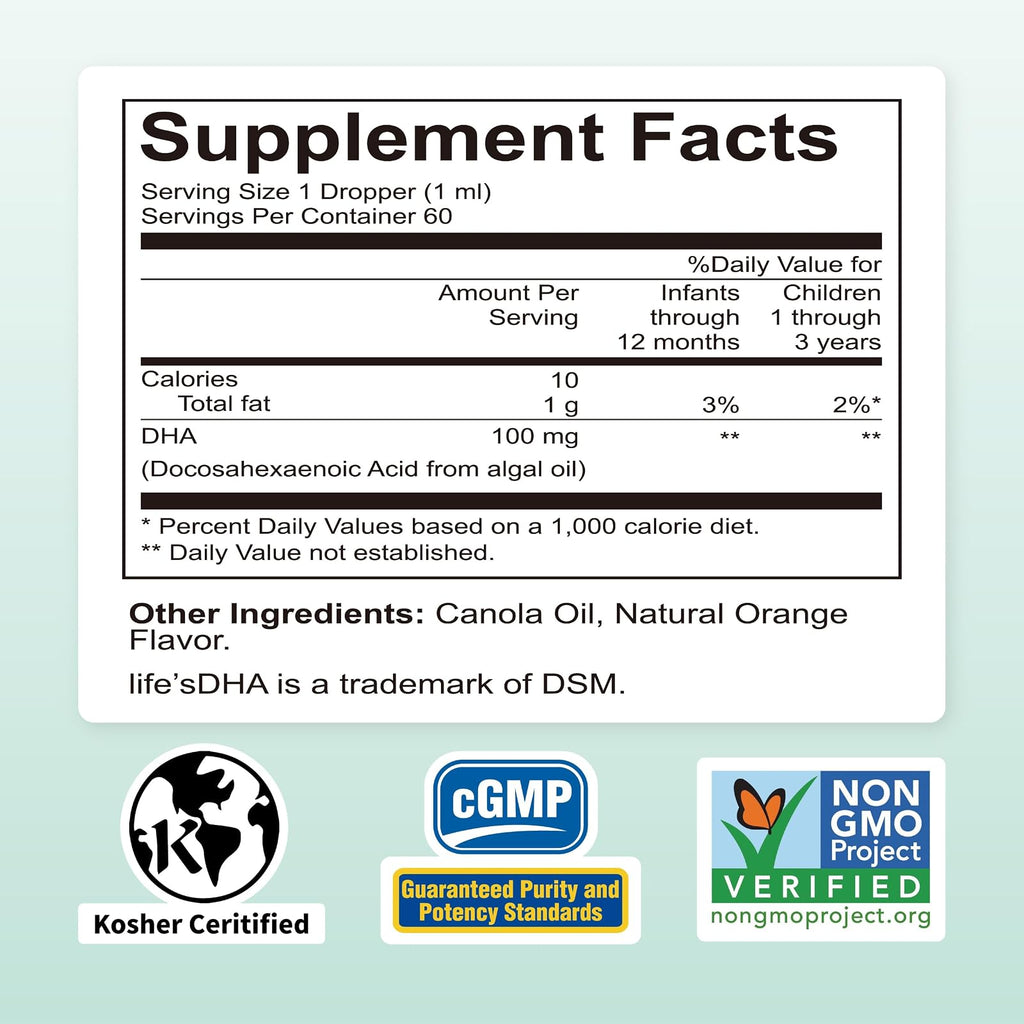 100 mg DHA for brain health