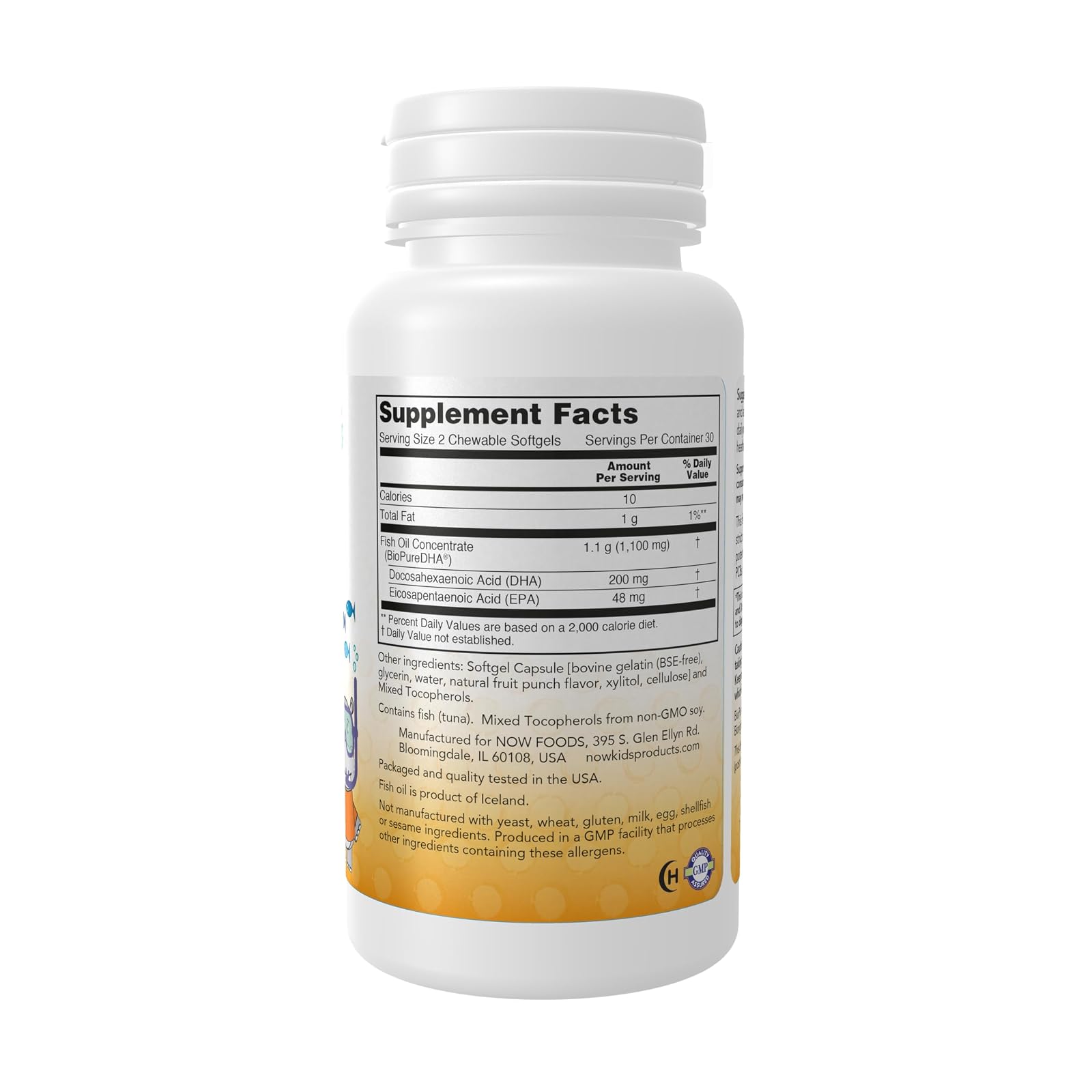 100 mg DHA for children's health