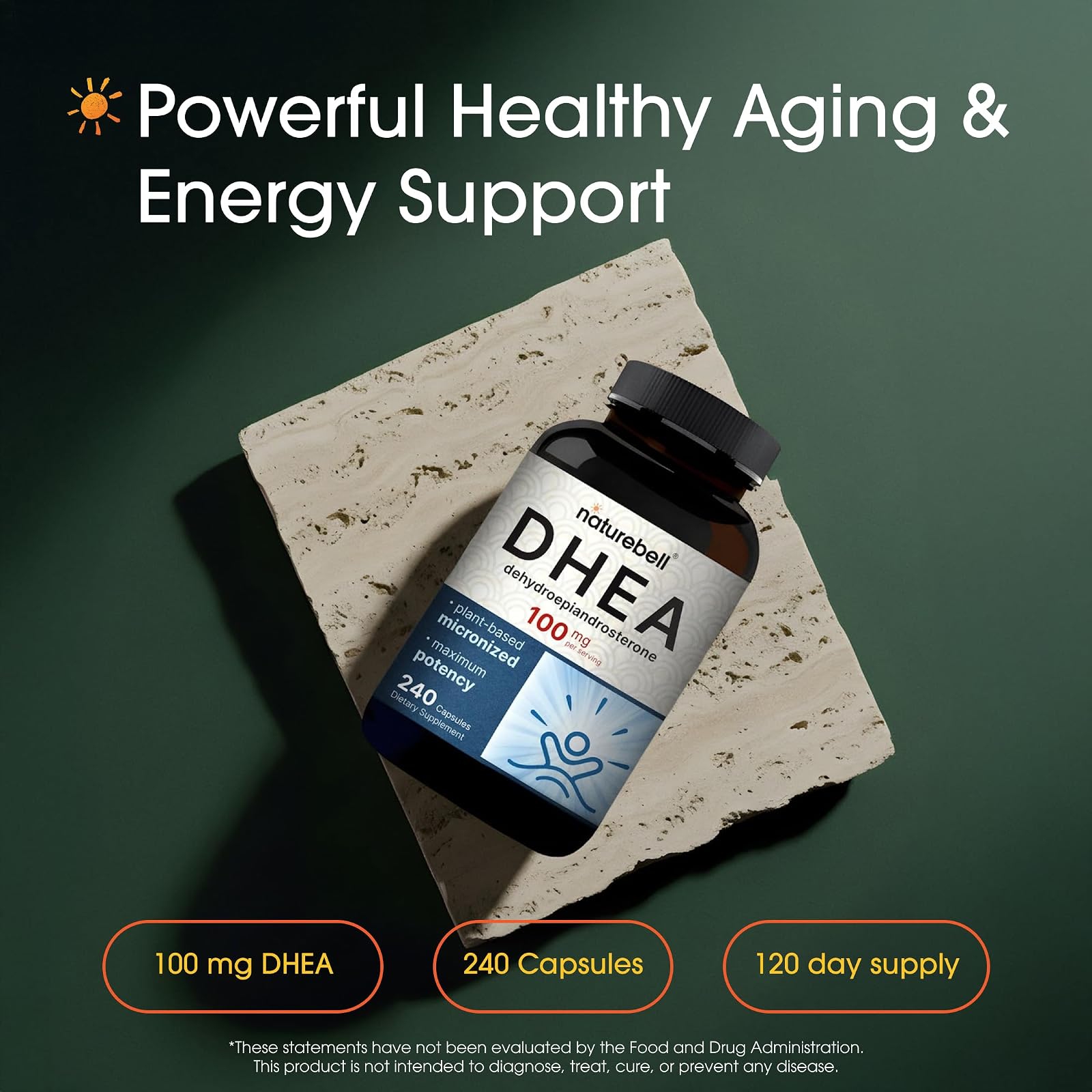 100 mg DHEA capsules for wellness