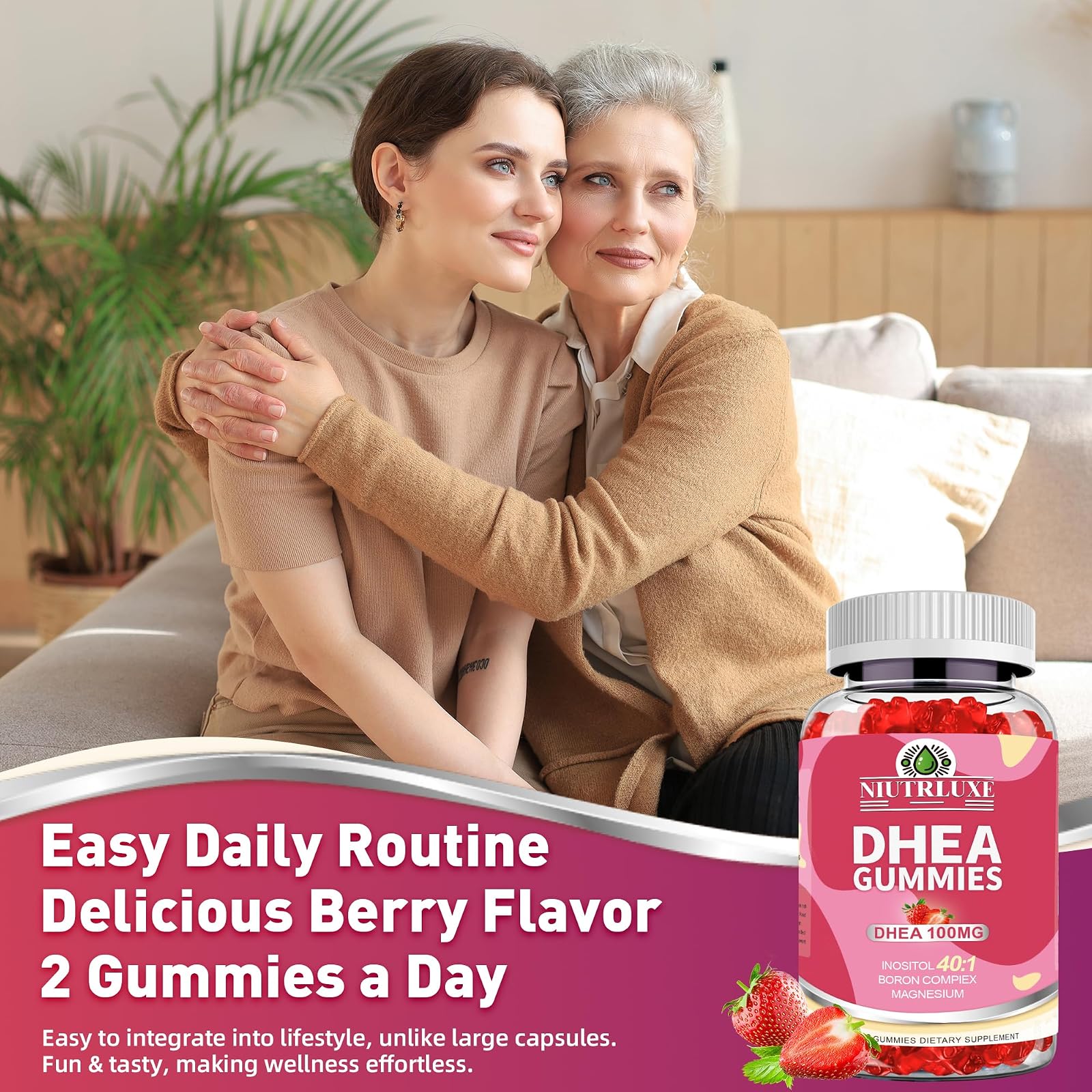 100 mg DHEA gummy multivitamin