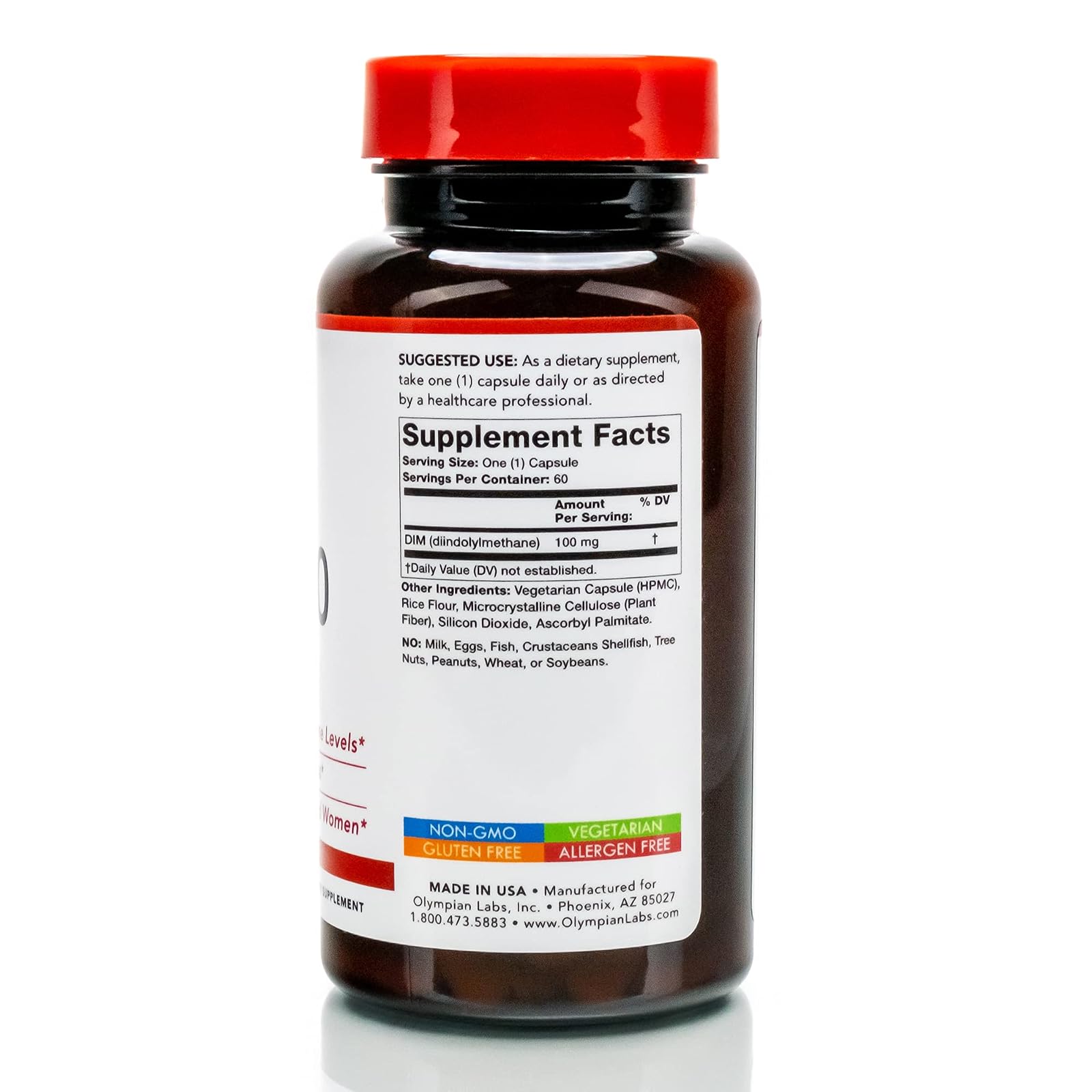100 mg DIM capsules for men