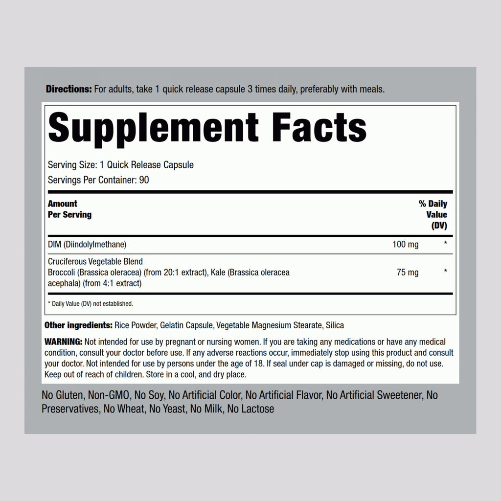 100 mg DIM complex benefits