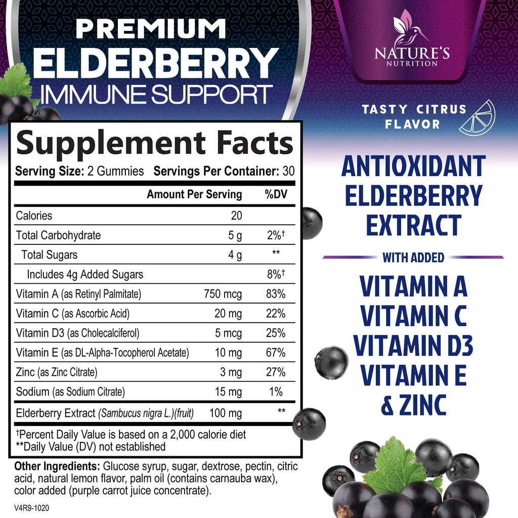 100 mg elderberry gummies for wellness