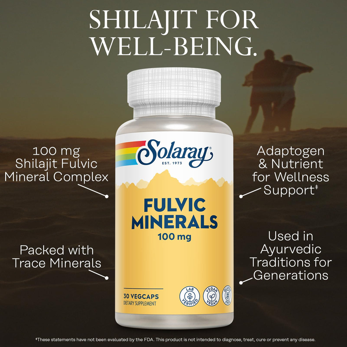 100 mg Fulvic Minerals in easy VegCaps