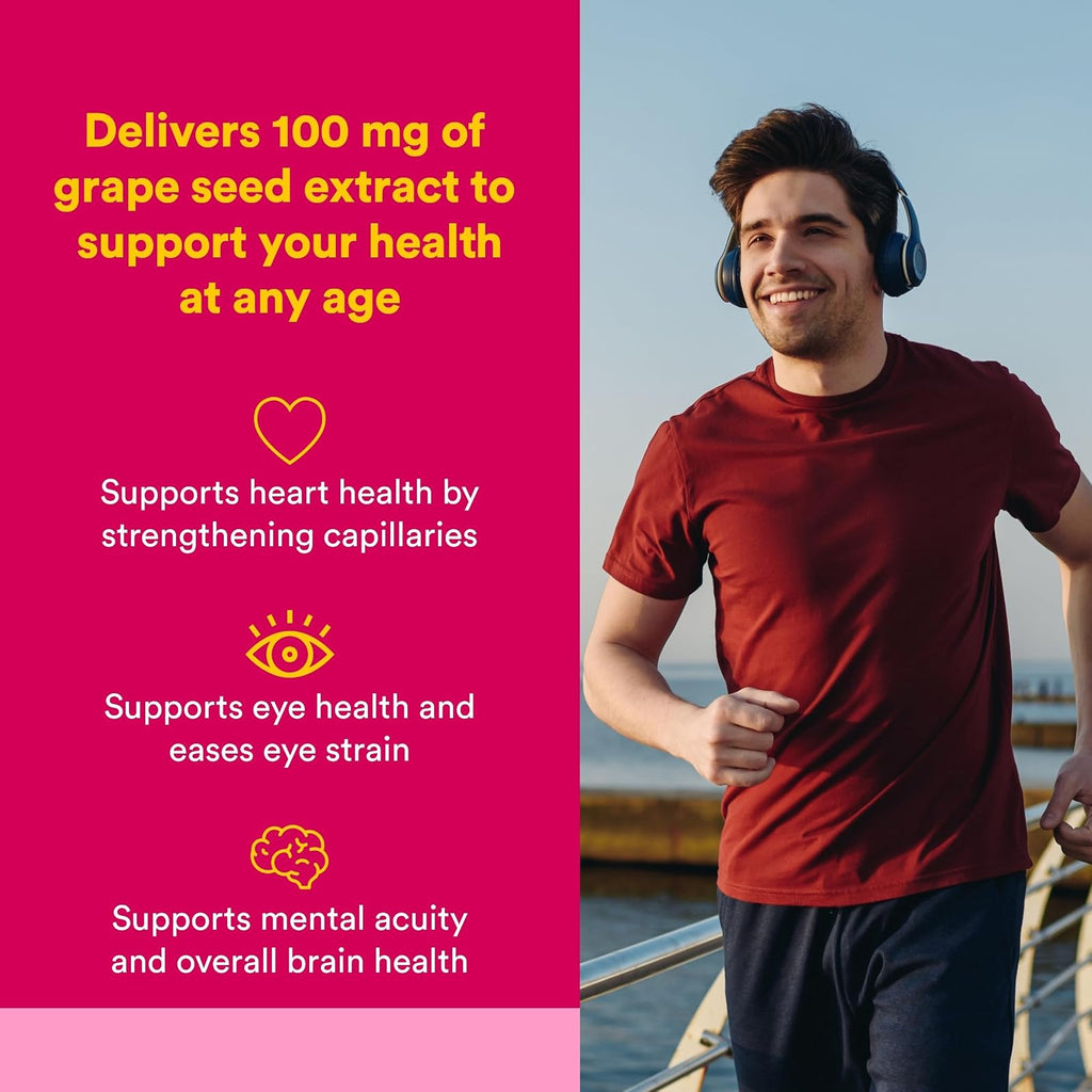 100 mg grape seed capsules for antioxidants