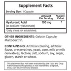 100 mg hyaluronic acid supplement
