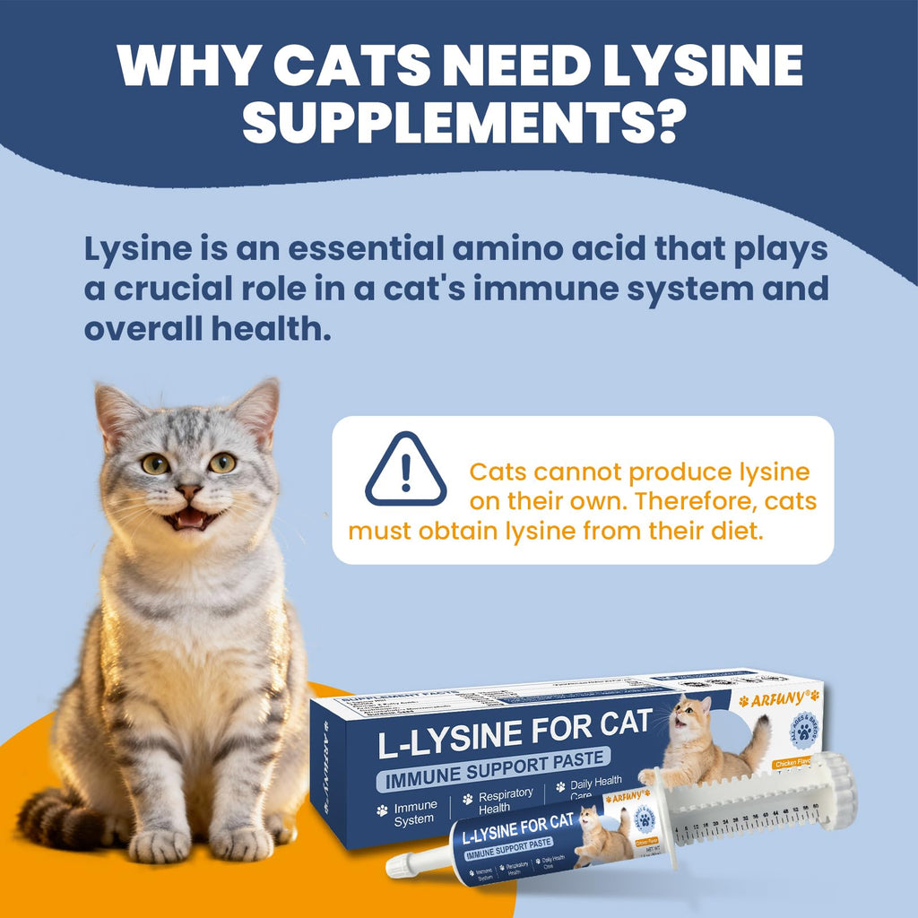 100 mg L-Lysine for healthy cats