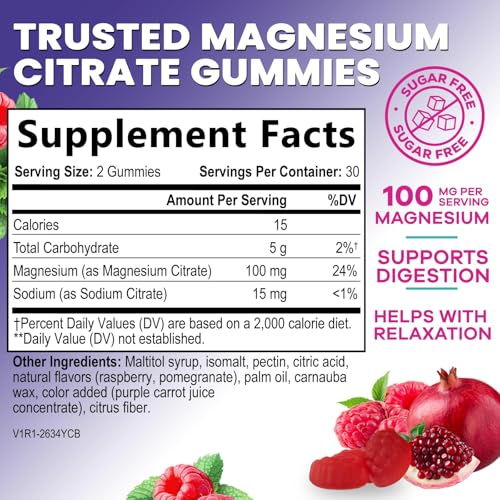 100 mg magnesium gummies for relaxation