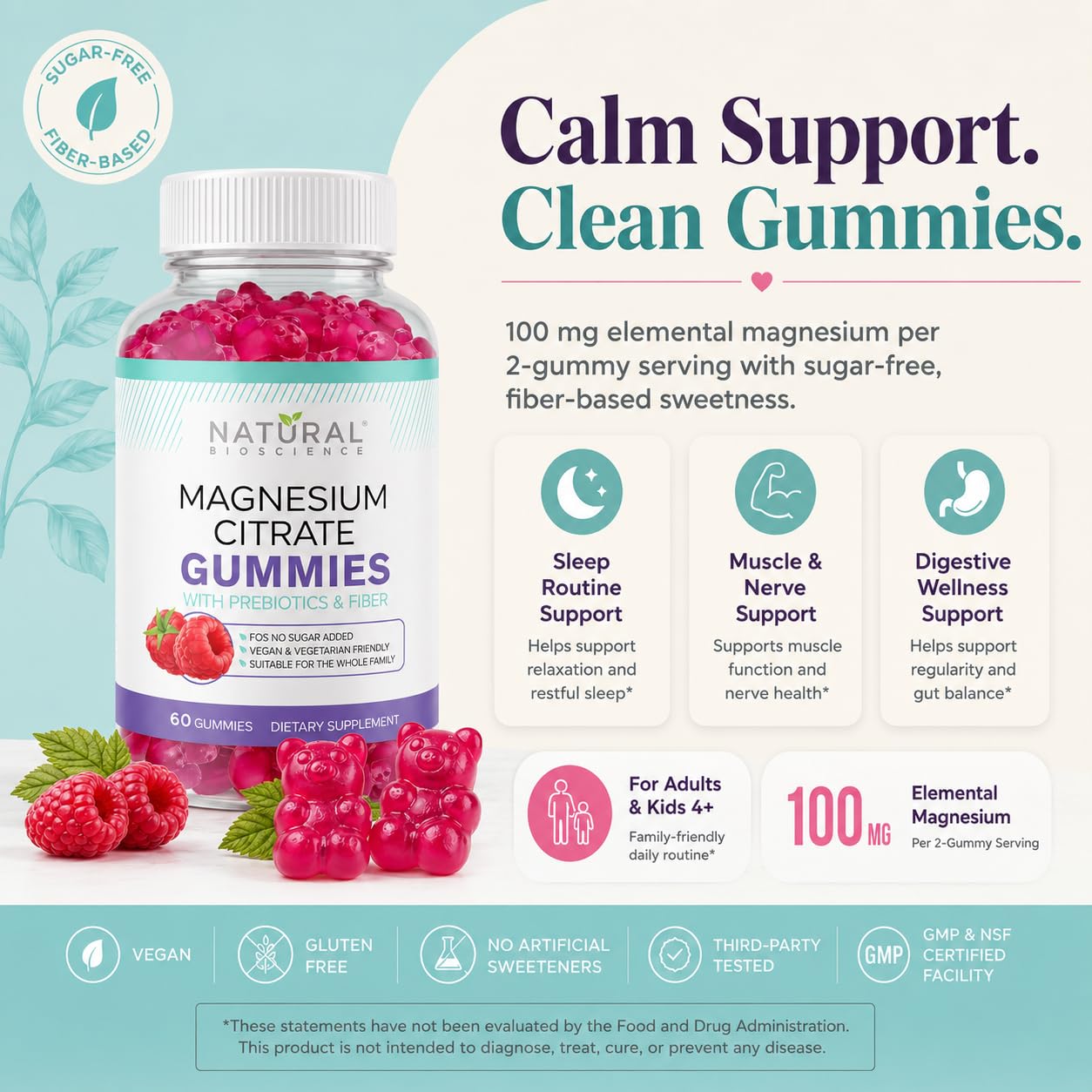 100 mg magnesium gummies for sleep support