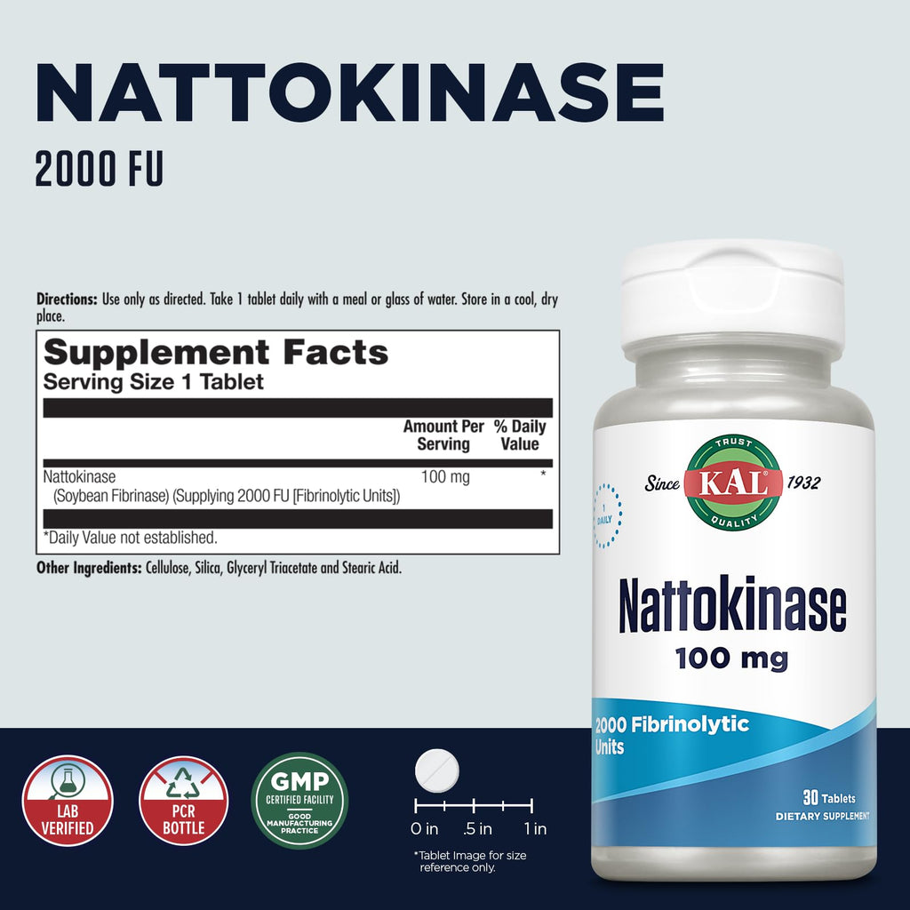 100 mg Nattokinase for digestive health