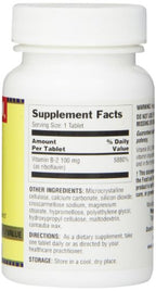 100 mg Optimum Vitamin B2 tablets