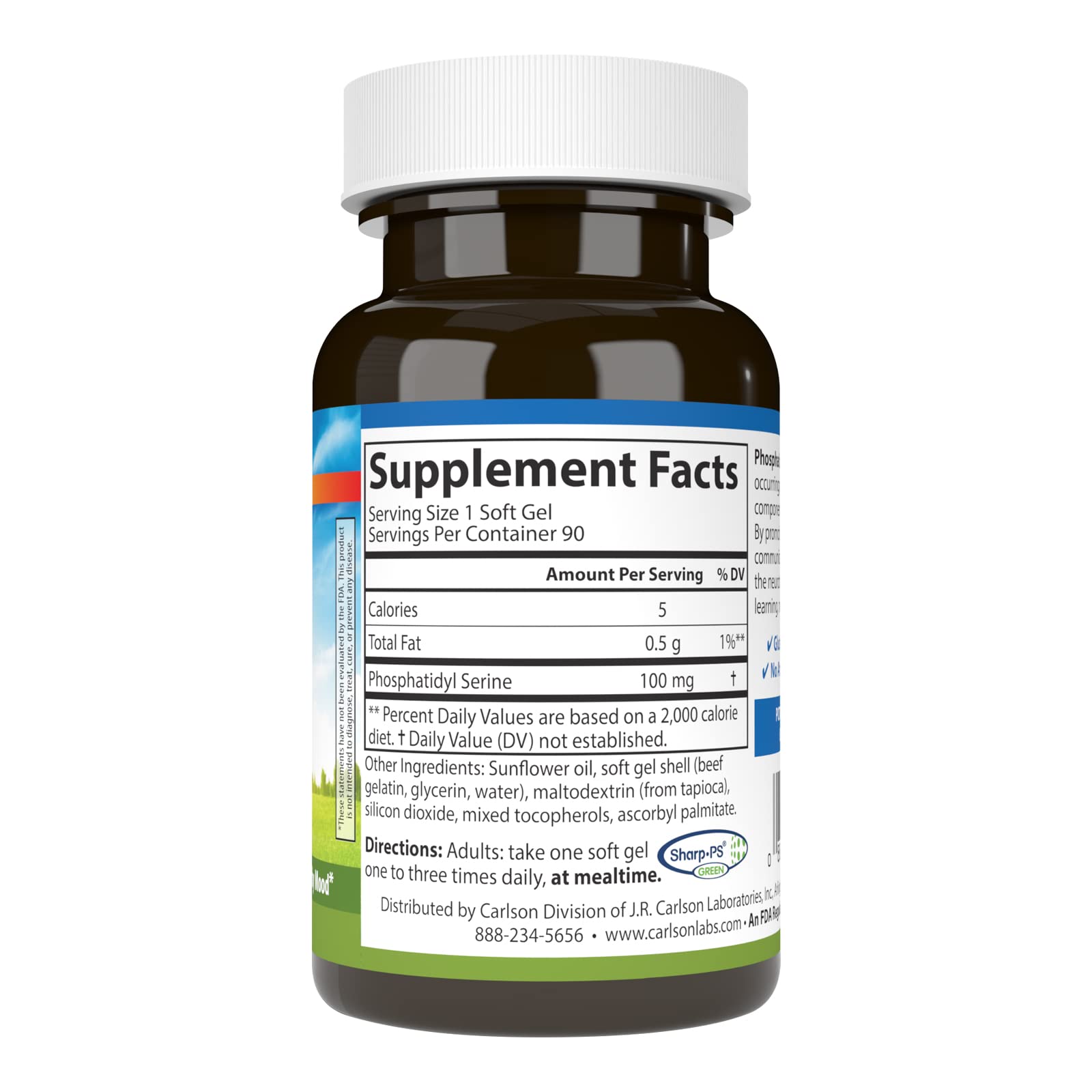 100 mg phosphatidyl serine softgels